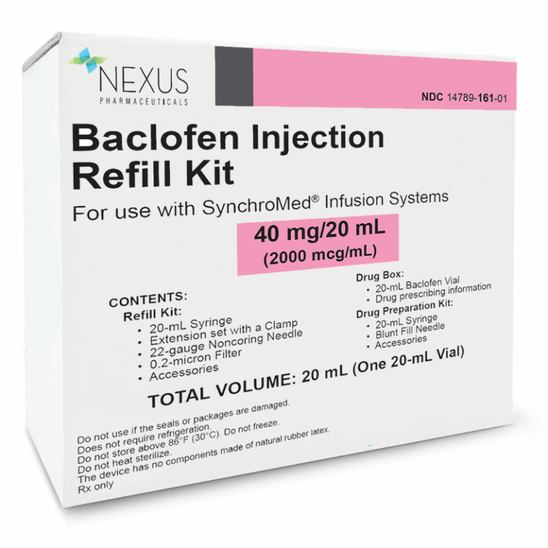 Baclofen Injection Refill Kit - Nexus Pharmaceuticals
