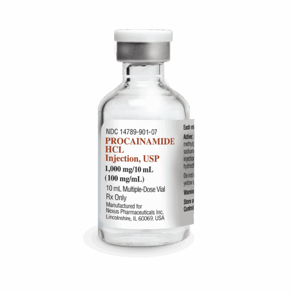 Procainamide HCL Injection, USP 10 mL Vial - Nexus Pharmaceuticals
